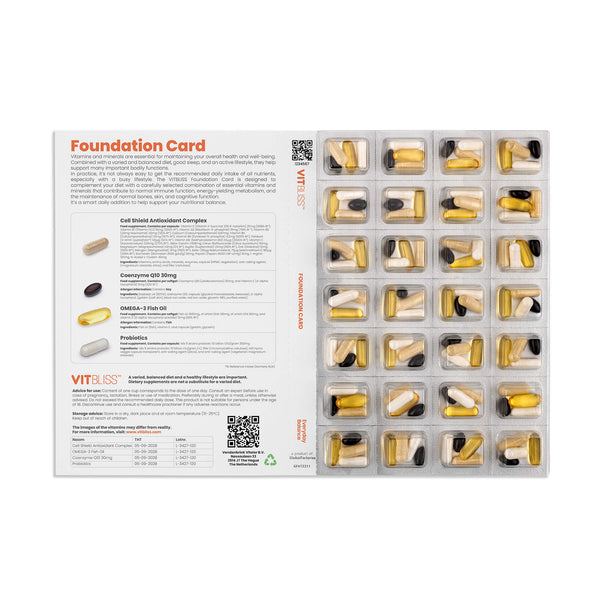 VITBLISS Foundation Card - Vitamin Cards Made by Pharmacists